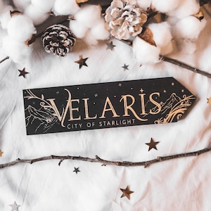 Velaris ACOMAF Individual Big Wooden Sign, Inspired by the Night Court ...
