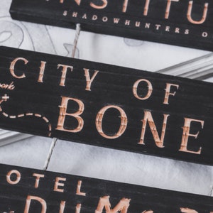 Wooden Signs, Laser Engraved, Inspired by the Shadowhunter World ...