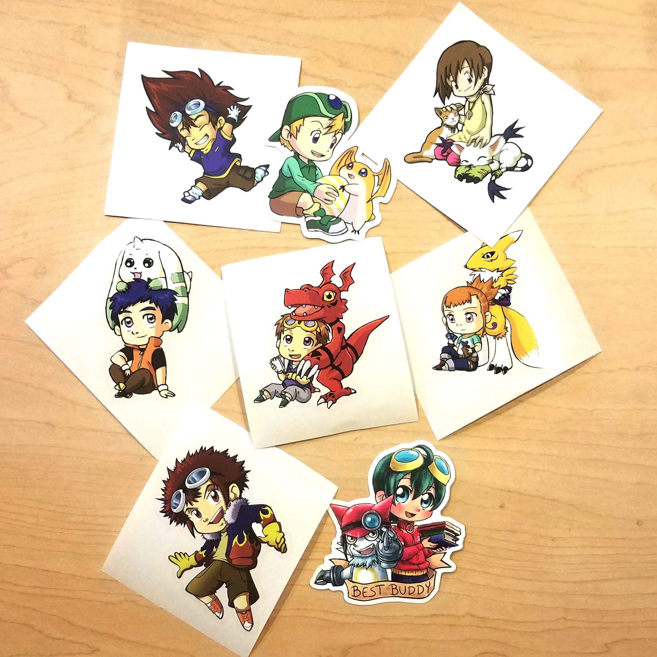 Digimon Stickers - Etsy