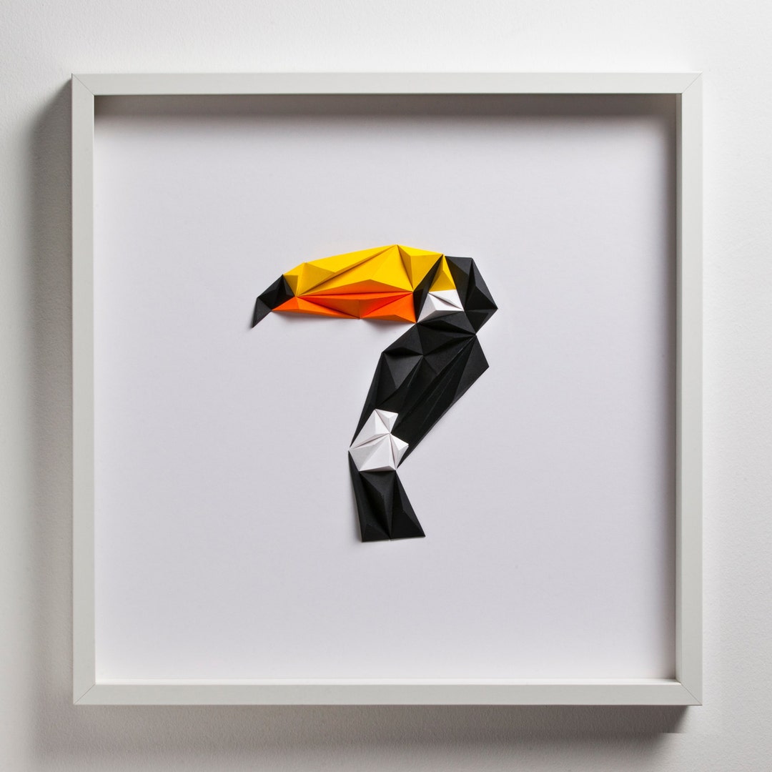 TOUCAN, Paper Artwork, Wall Art, Gift for Him, Wall Hangings, Home ...