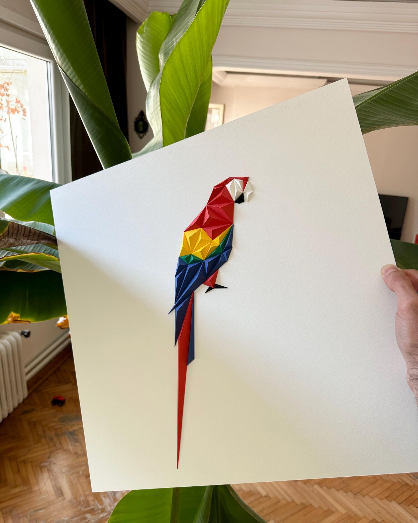 SCARLET MACAW - Paper Artwork - Etsy