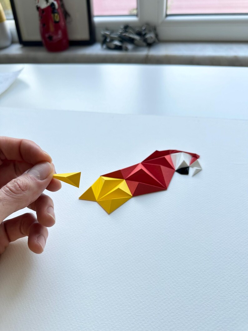 SCARLET MACAW - Paper Artwork - Etsy