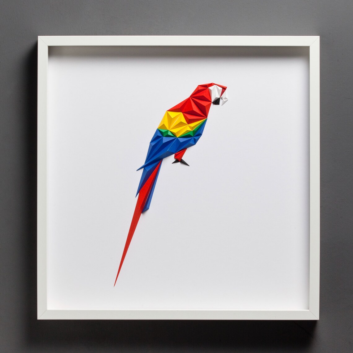 SCARLET MACAW - Paper Artwork - Etsy