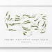 Trump National Golf Club Bedminster Golf Course Map, Personalized Golf ...