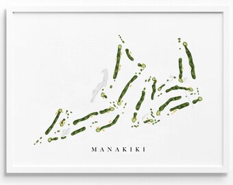 Manakiki Map Print - Etsy