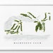 Cape Fear Country Club Wilmington, NC Golf Course Map, Golfer Decor ...