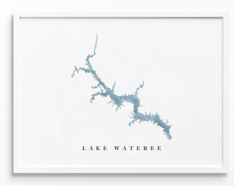 Lake Wateree Map - Etsy