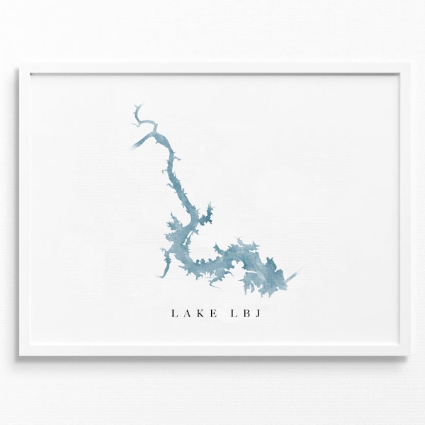 Lake Lbj Map - Etsy