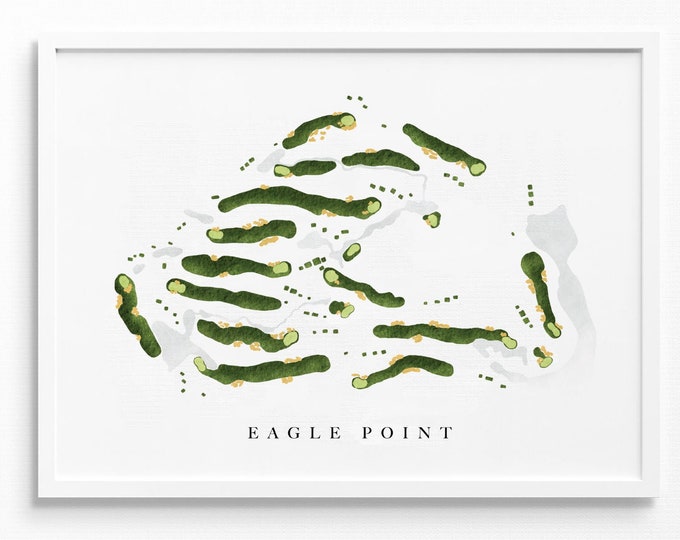 Eagle Point Golf Club Wilmington NC Course Map Golf - Etsy