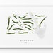 Medinah #3 | Medinah Country Club | Course Map, Golf Painting, Golf ...
