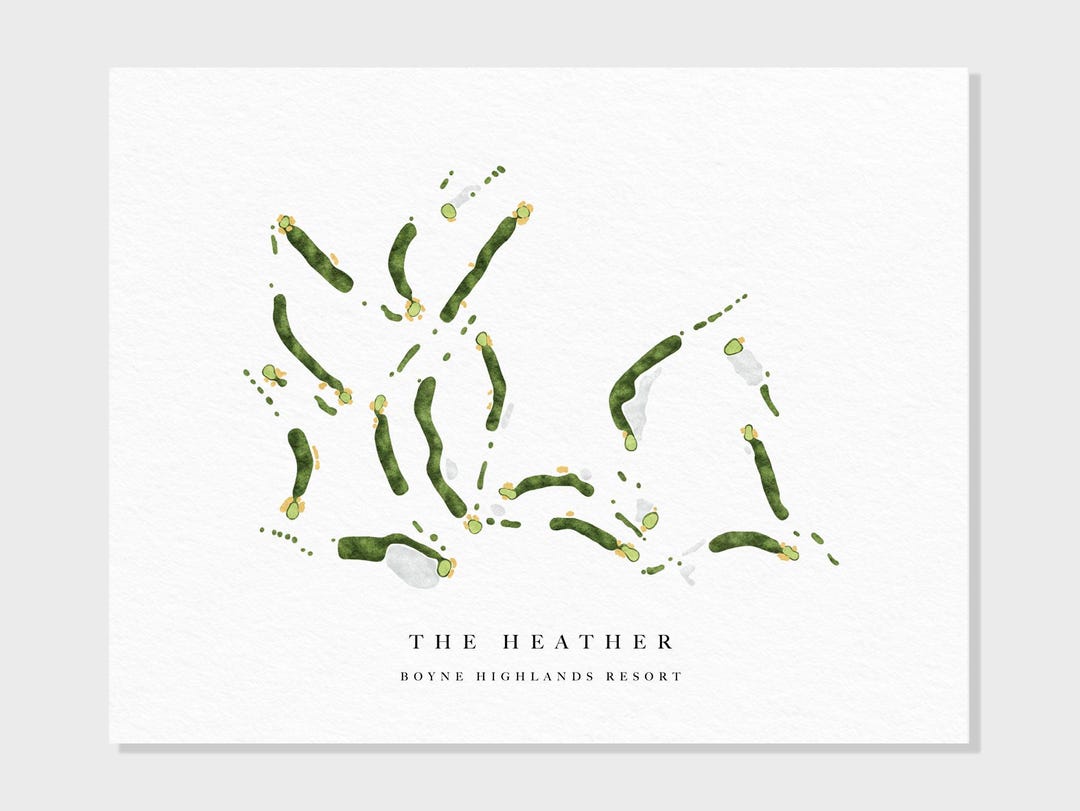 The Heather at Boyne Highlands Resort | Golf Course Map, Personalized ...