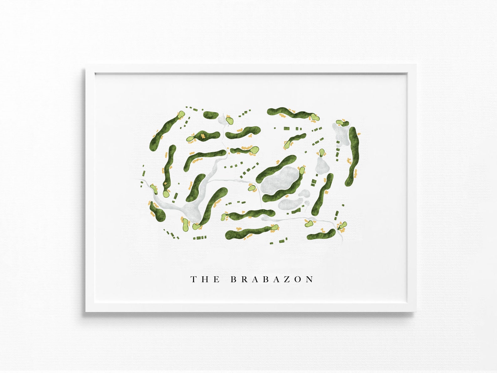 The Brabazon Sutton Coldfield UK Golf Course Map Golfer | Etsy