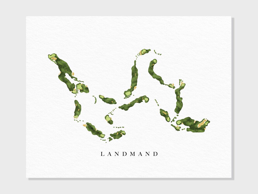 Landmand Golf Club | Homer, NE | Golf Course Map, Personalized Golf Art ...