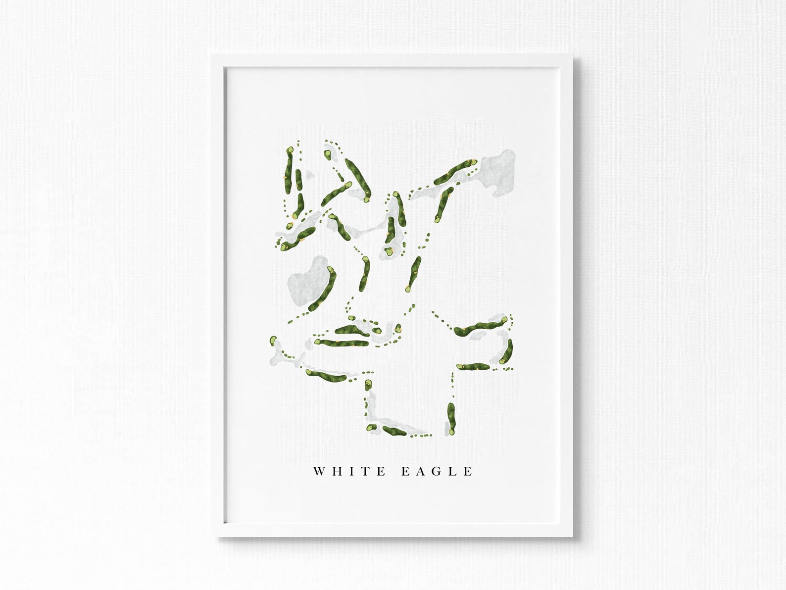 White Eagle Golf Club | Naperville, IL | Golf Course Map, Personalized ...