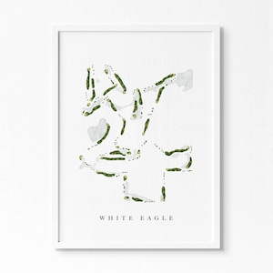 White Eagle Golf Club | Naperville, IL | Golf Course Map, Personalized ...