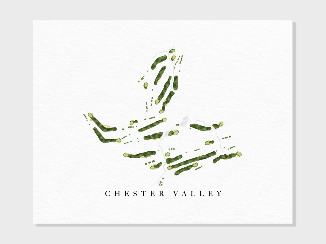 Chester Valley Golf Club | Malvern, PA | Golf Course Map, Personalized ...