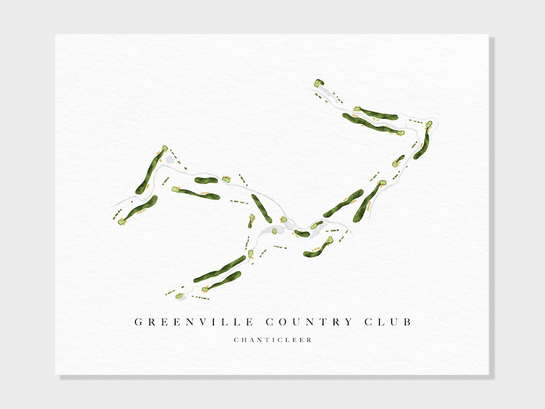 Greenville Country Club, Chanticleer | Greenville, SC | Golf Course Map ...