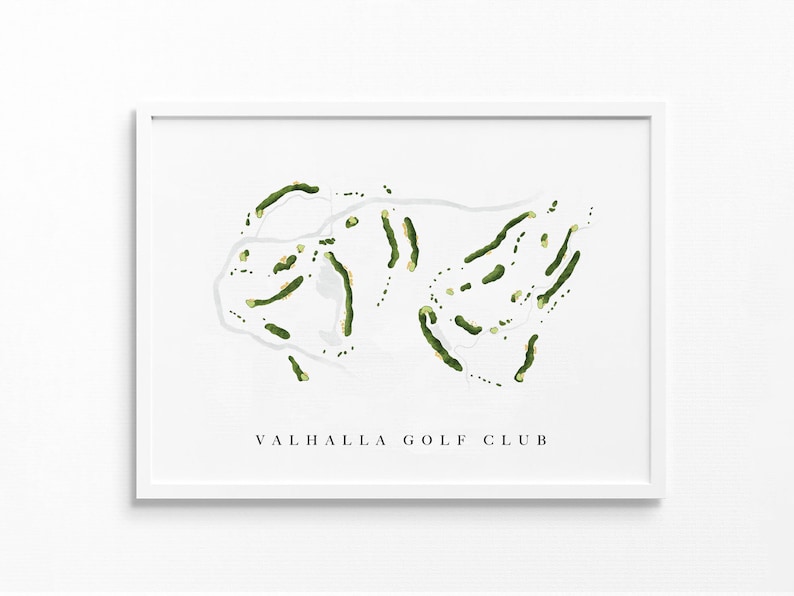 Valhalla Golf Club Louisville Kentucky Golf Course Map - Etsy