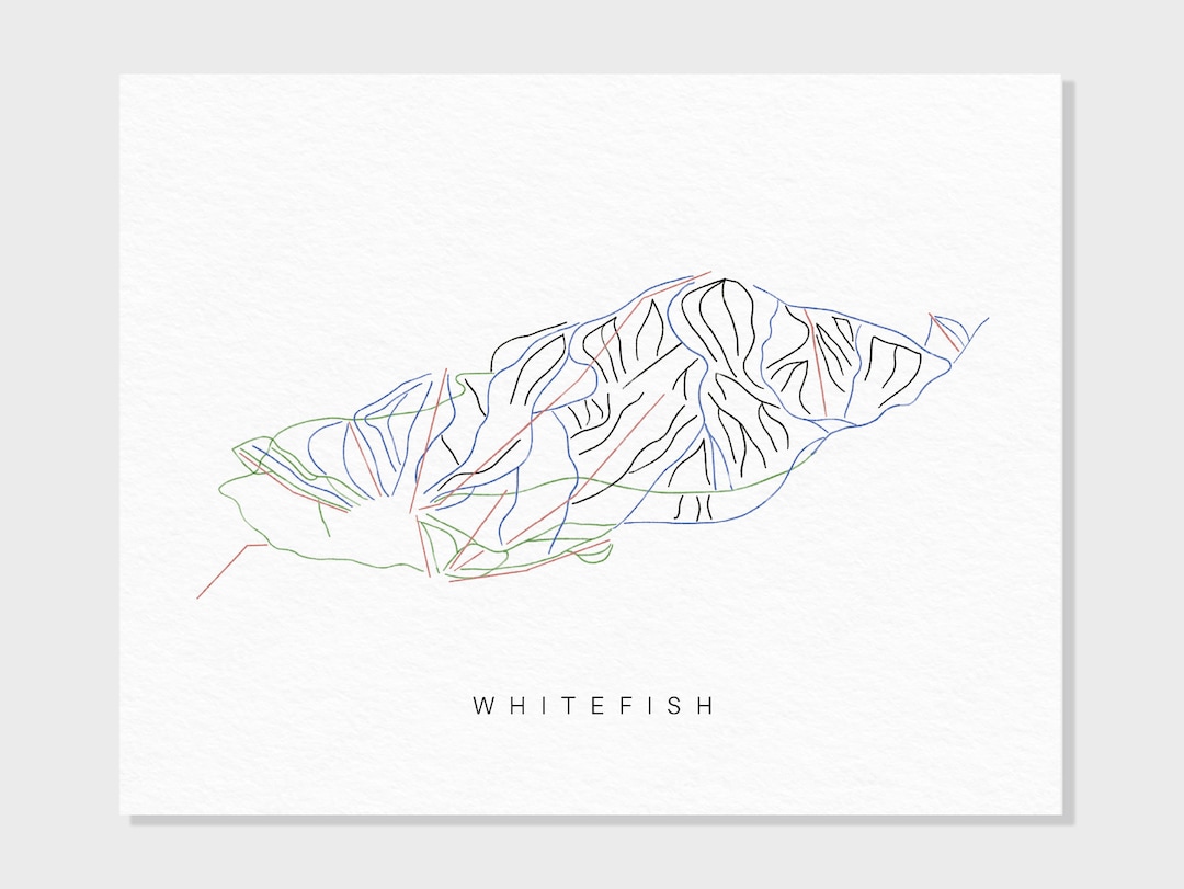 Whitefish Mountain Resort | Montana | Trail Map Gift Mountain House Ski ...