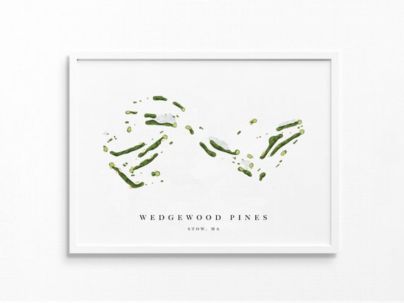 Wedgewood Pines Country Club Stow MA Golf Course Map - Etsy