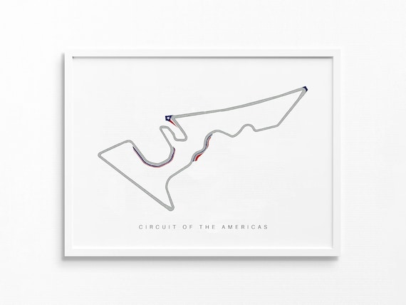 Circuit of the Americas Austin TX COTA Race Track Art - Etsy