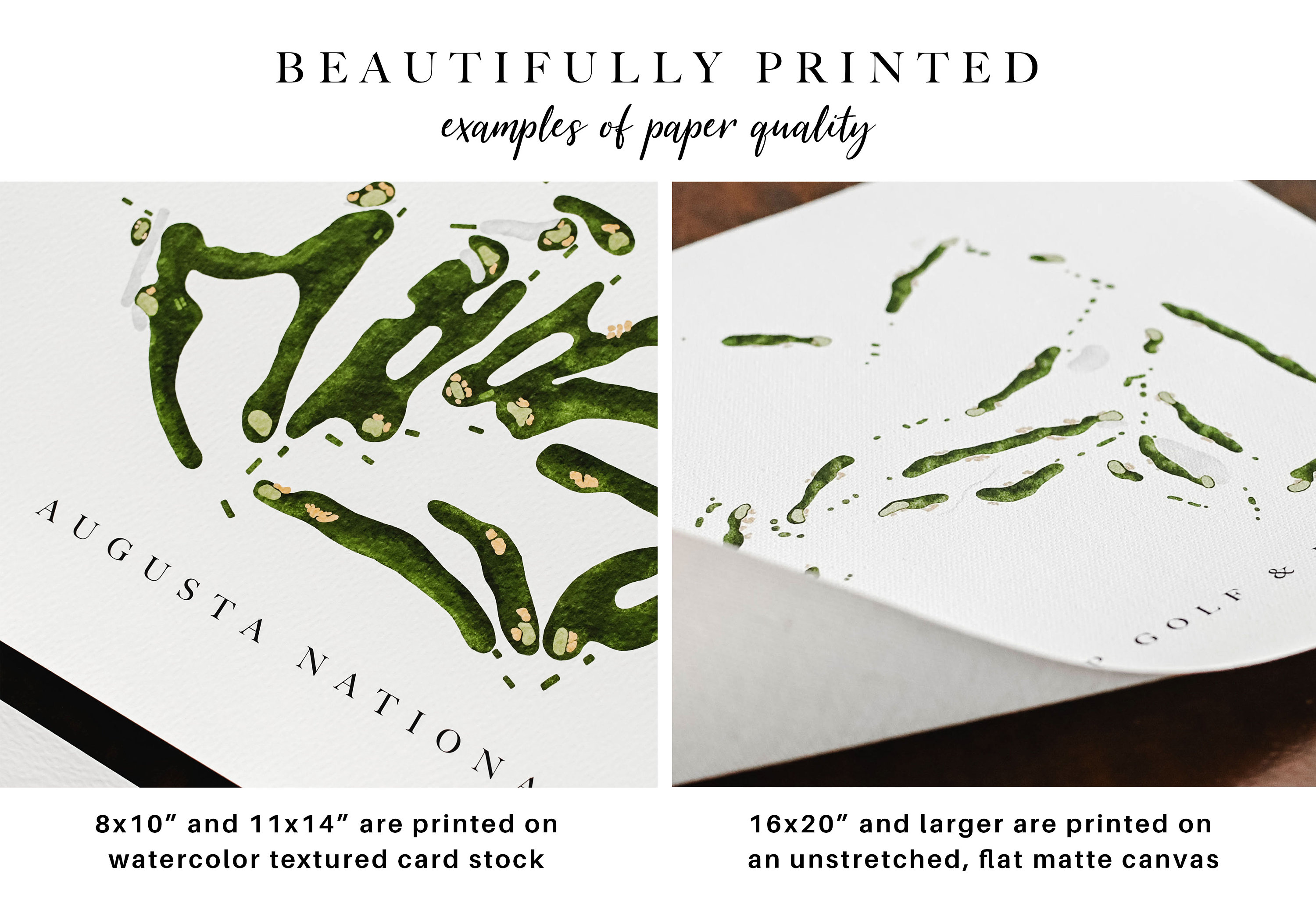 Pebble Beach California Golf Course Map Layout Golfer | Etsy