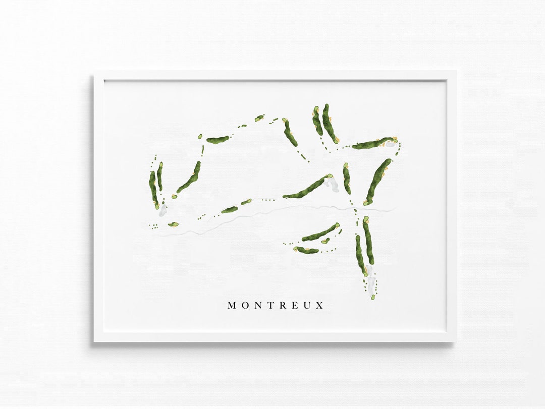 Montreux | Reno, NV | Golf Course Map, Personalized Golf Art Gifts for ...