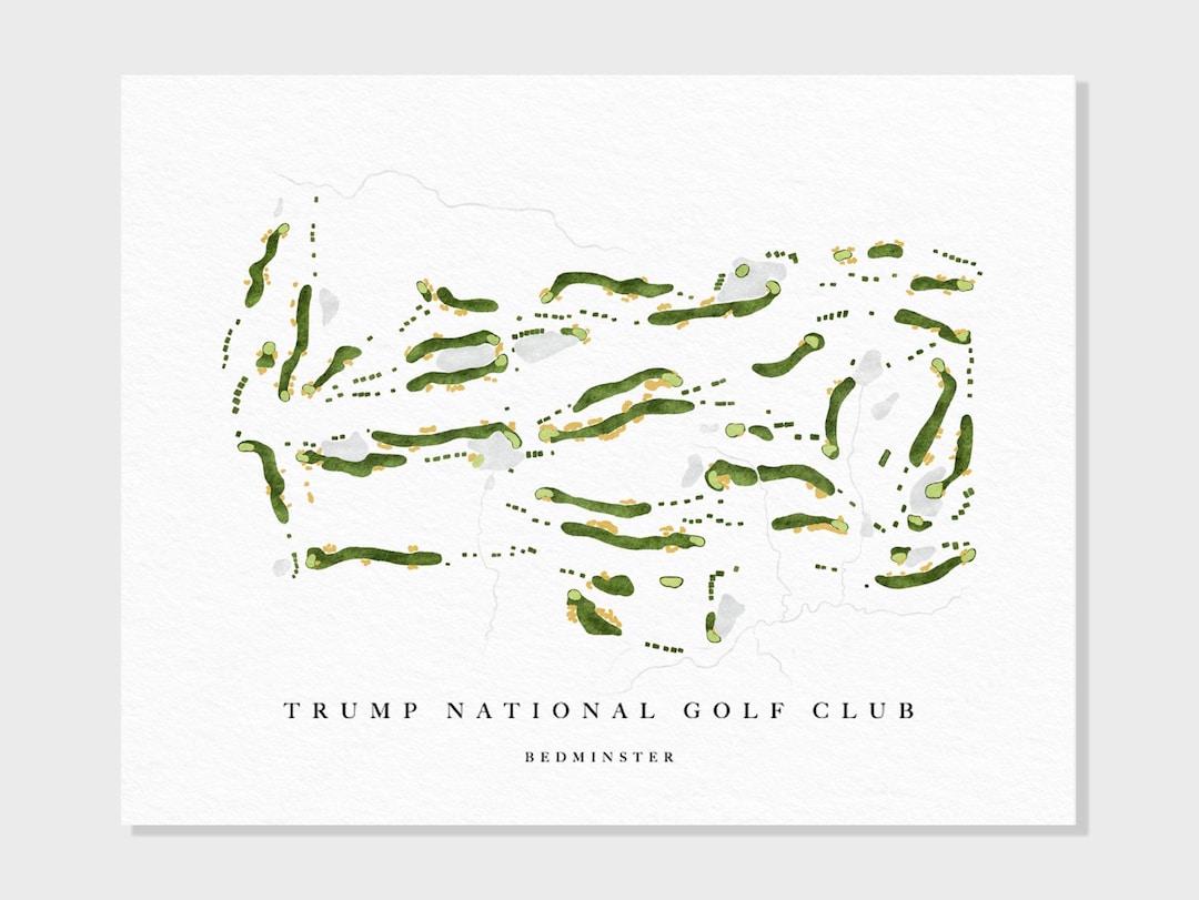 Trump National Golf Club Bedminster | Golf Course Map, Personalized ...