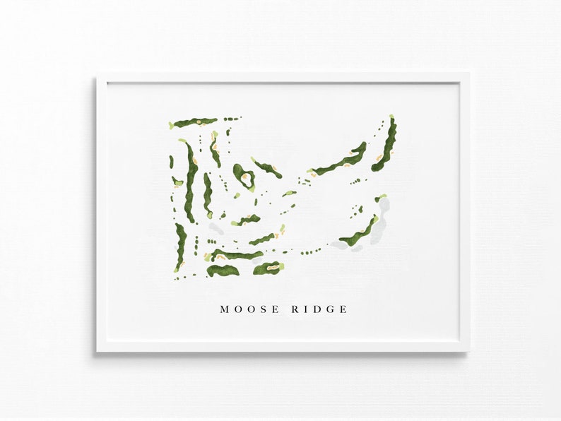 Moose Ridge South Lyon MI Michigan Golf Course Map - Etsy