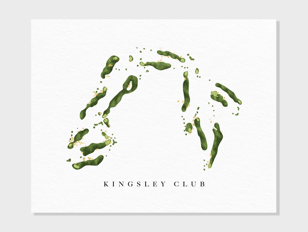 Kingsley Club | Kingsley, MI | Golf Course Map, Personalized Golf Art ...