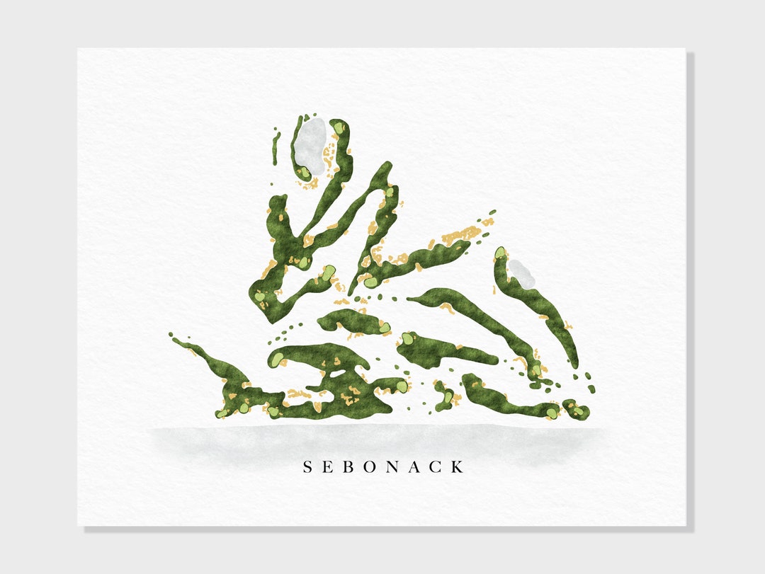 Sebonack Golf Club | Southampton, NY | Golf Course Map, Personalized ...