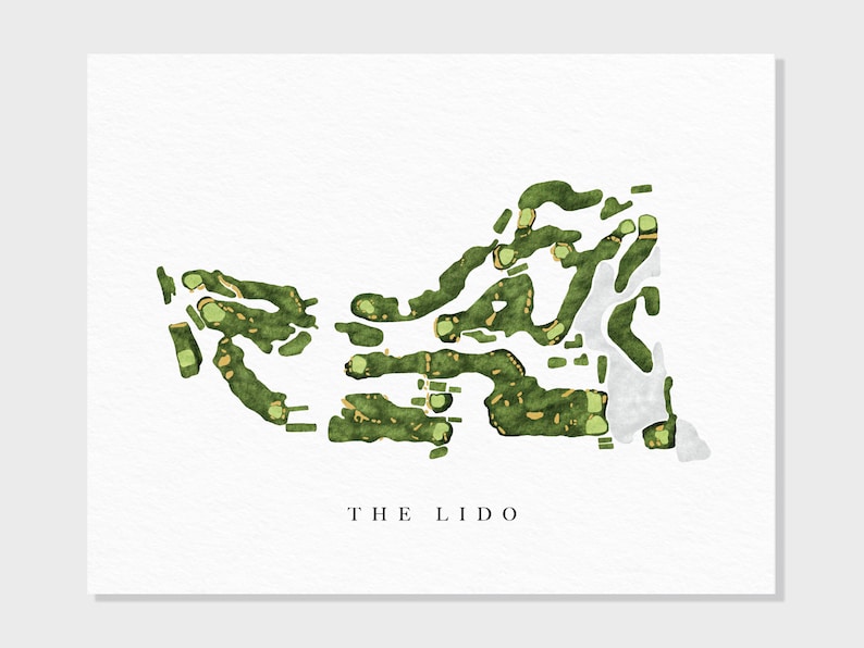 The Lido | Sand Valley, WI | Golf Course Map, Personalized Golf Art ...