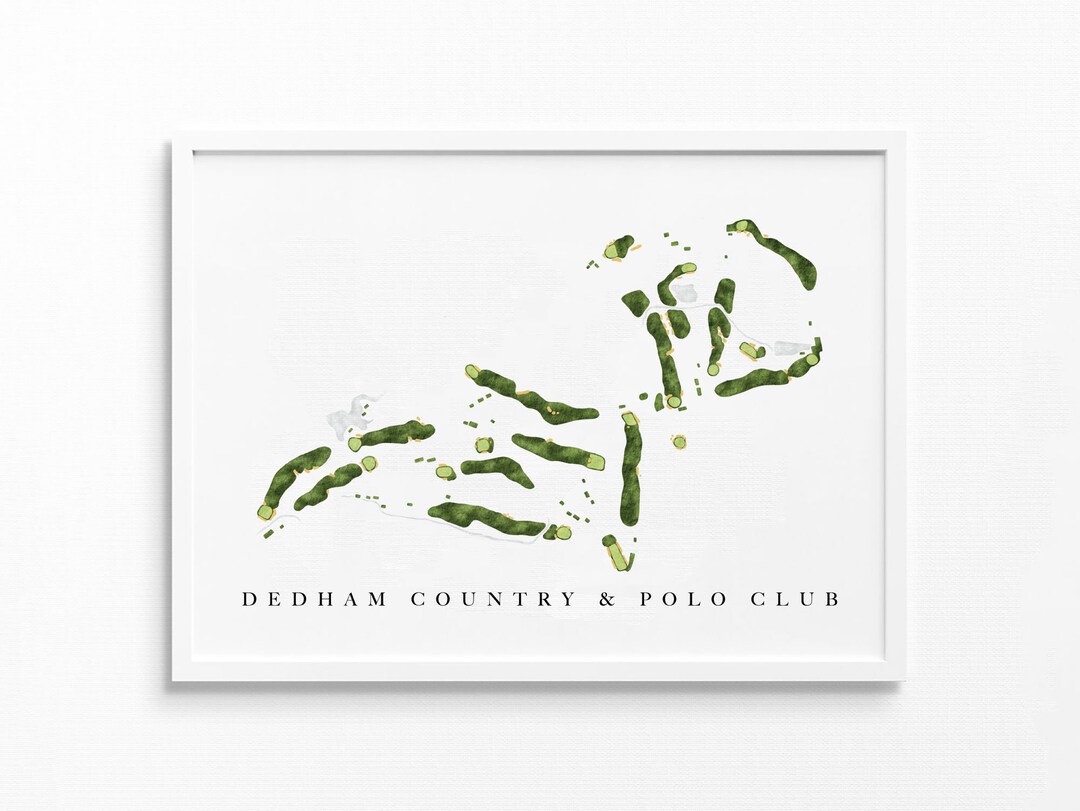 Dedham Country & Polo Club | Dedham, MA | Golf Course Map, Personalized ...