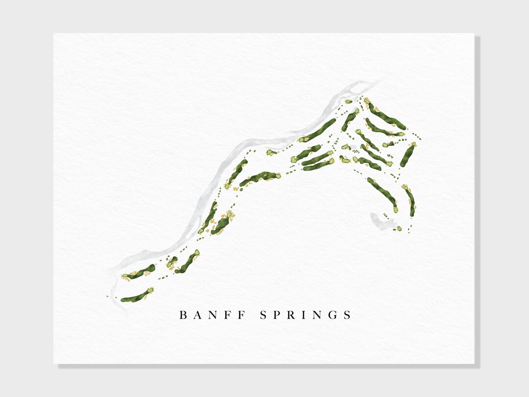 Banff Springs Golf Course | Banff, AB | Golf Course Map, Personalized ...