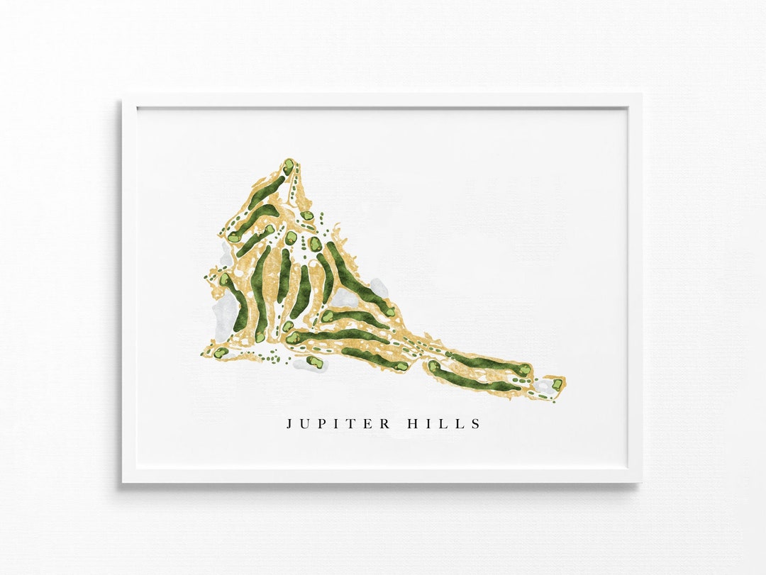 Jupiter Hills Club | Tequesta, FL | Golf Course Map, Personalized Golf ...