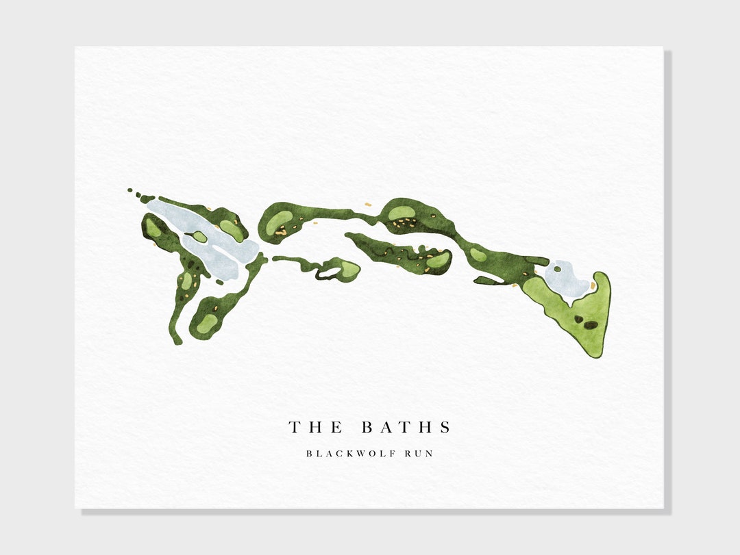 The Baths at Blackwolf Run | Kohler, WI | Golf Course Map, Personalized ...