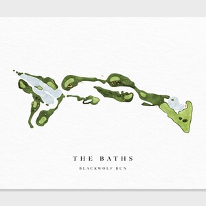The Baths at Blackwolf Run | Kohler, WI | Golf Course Map, Personalized ...