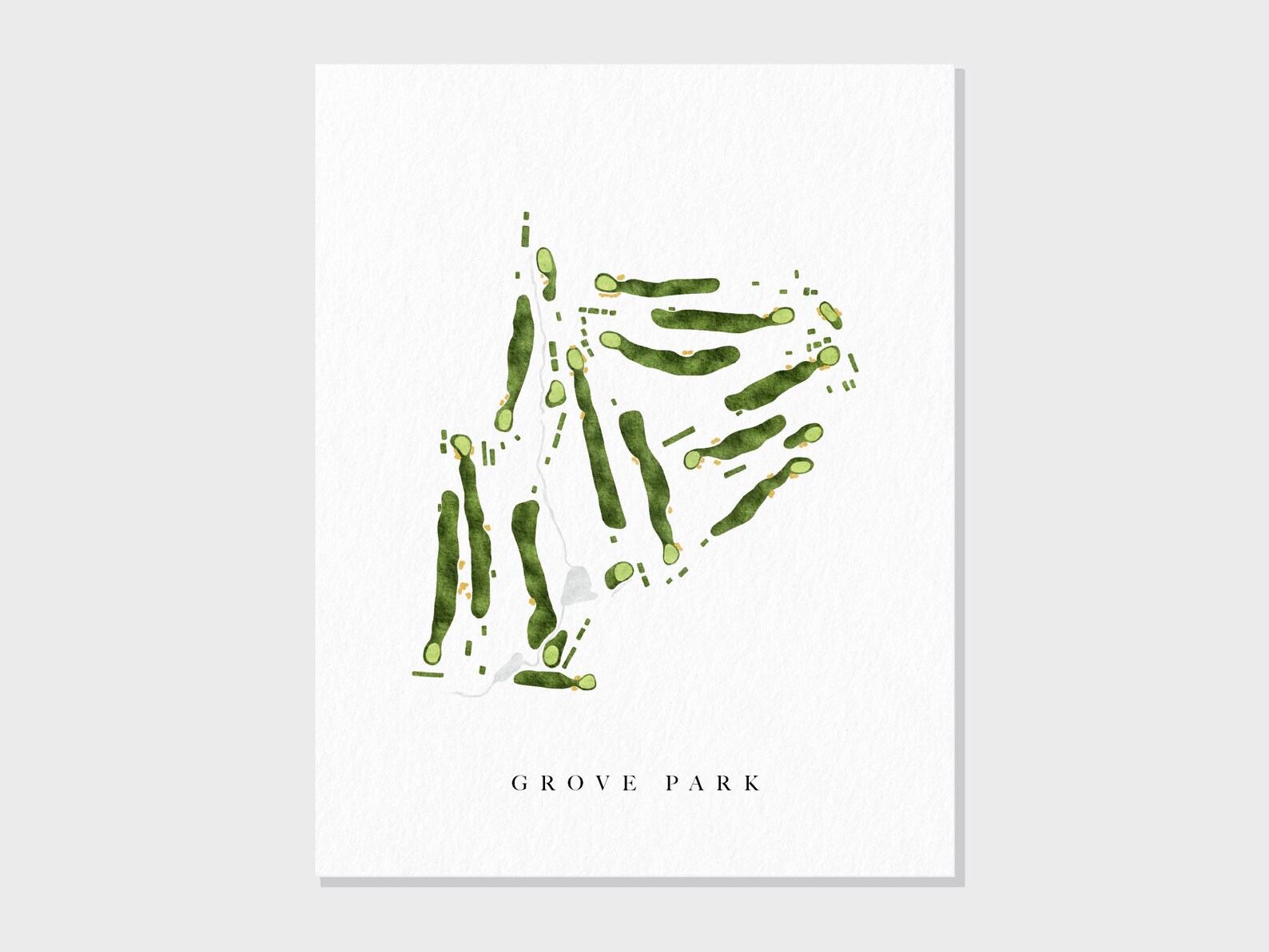 Grove Park Golf Club | Asheville, NC | Golf Course Map, Personalized ...