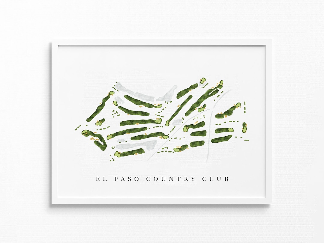 El Paso Country Club | El Paso, TX | Golf Course Map, Personalized Golf ...