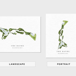 The Baths at Blackwolf Run | Kohler, WI | Golf Course Map, Personalized ...