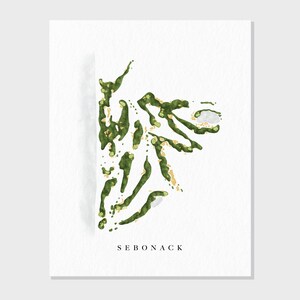 Sebonack Golf Club | Southampton, NY | Golf Course Map, Personalized ...