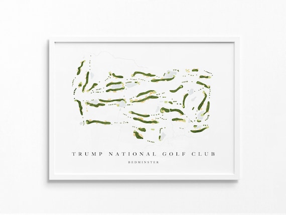 Trump National Golf Club Bedminster Golf Course Map Golf - Etsy