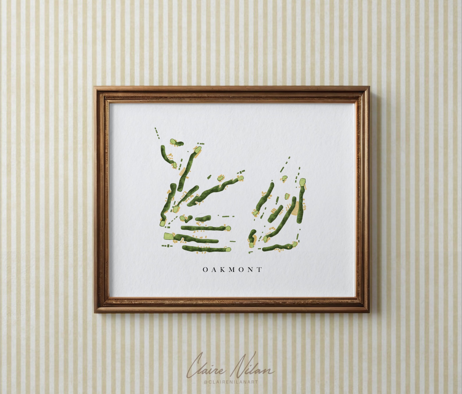 Oakmont Country Club | Oakmont, PA | Golf Course Map, Personalized Golf ...