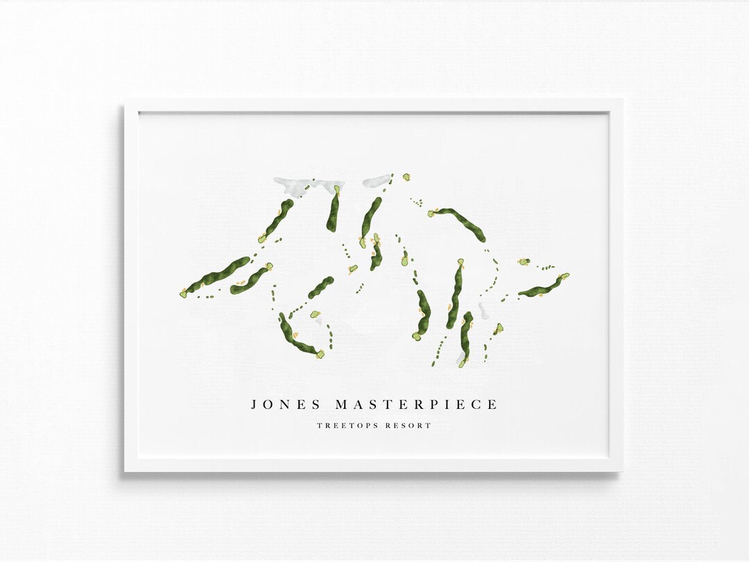 Jones Masterpiece | Treetops Resort, Gaylord, MI | Golf Course Map ...