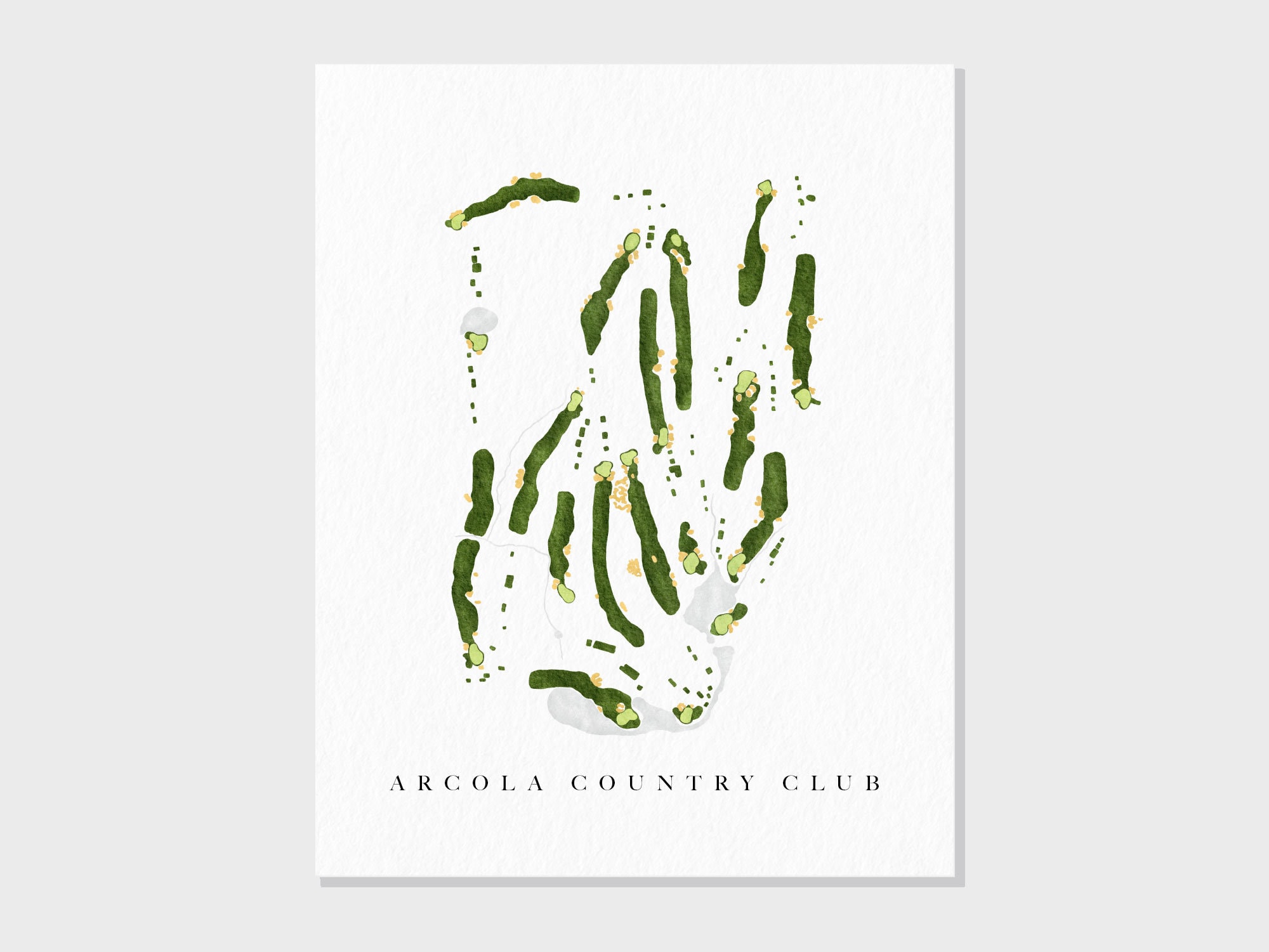 Arcola Country Club | Paramus, NJ | Golf Course Map, Personalized Golf ...