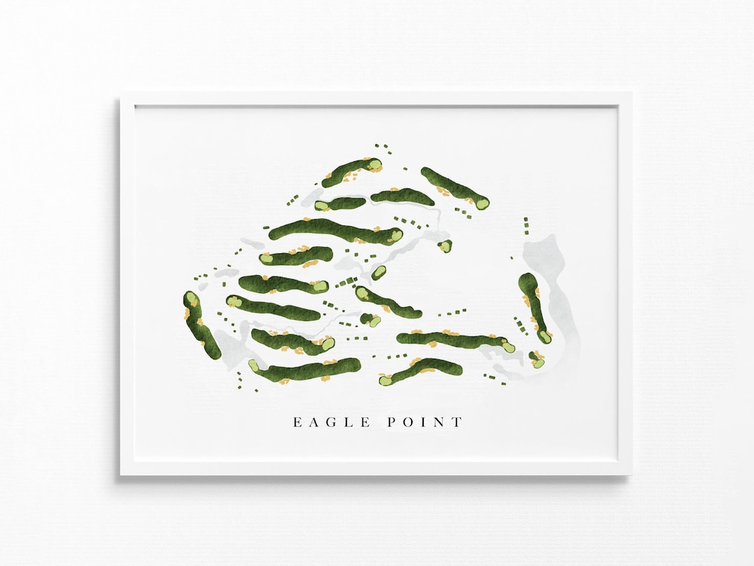 Eagle Point Golf Club | Wilmington, NC | Course Map, Golf Painting ...