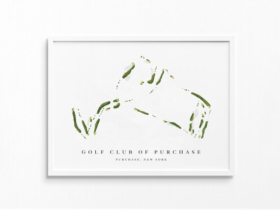 Golf Club of Purchase Purchase New York Golf Course Map | Etsy