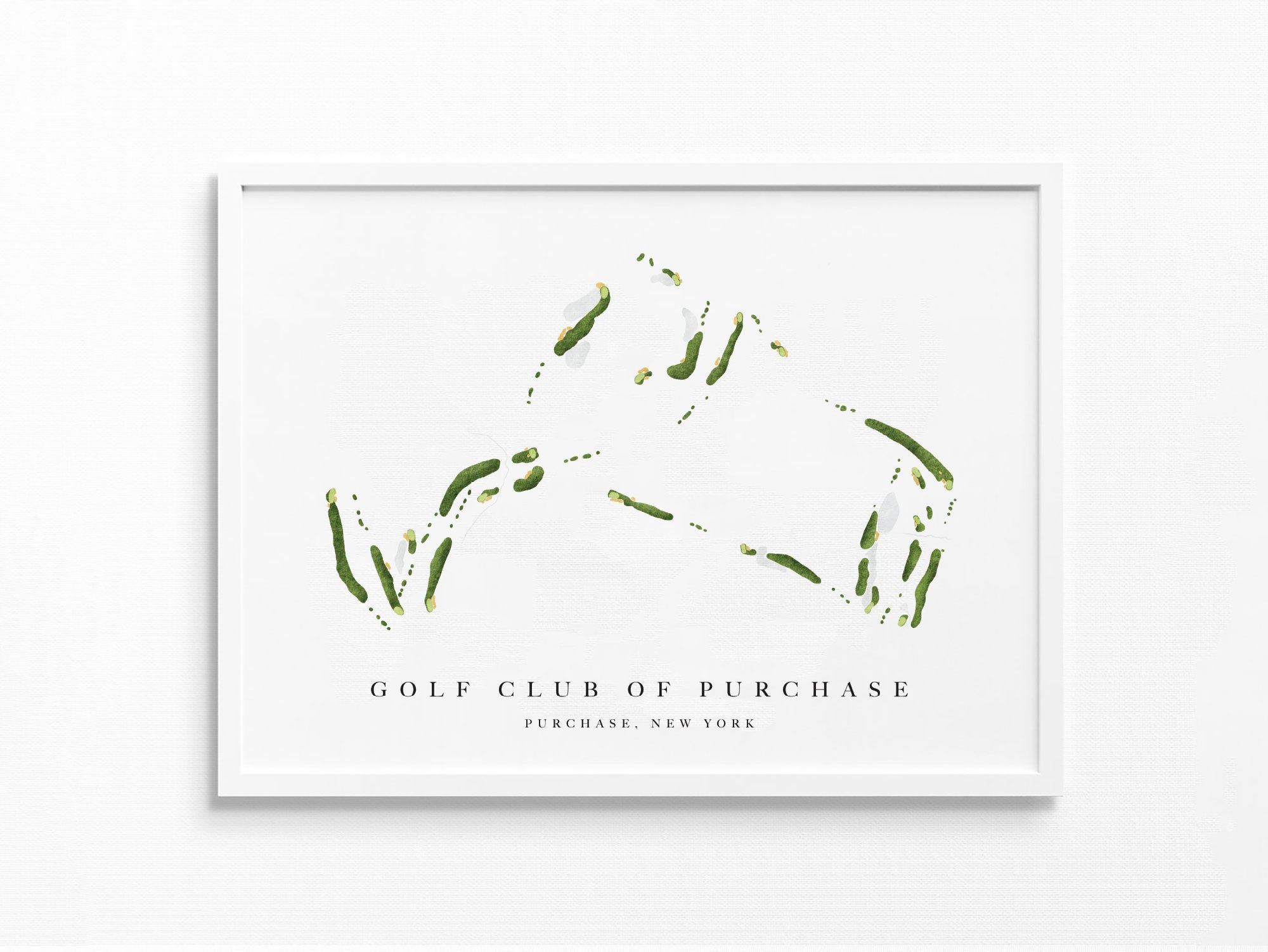 Golf Club of Purchase Purchase New York Golf Course Map - Etsy