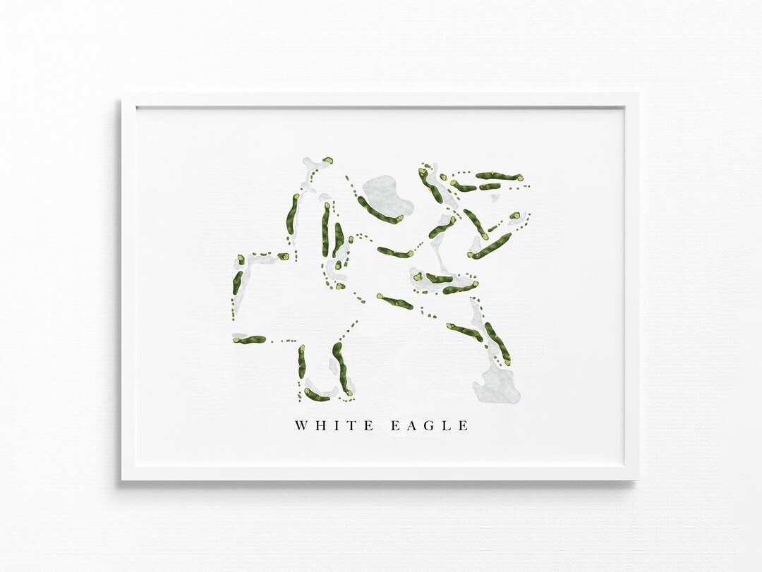 White Eagle Golf Club | Naperville, IL | Golf Course Map, Personalized ...