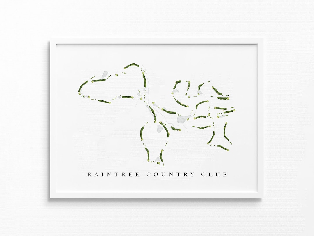 Raintree Country Club | Charlotte, NC | Golf Course Map, Personalized ...